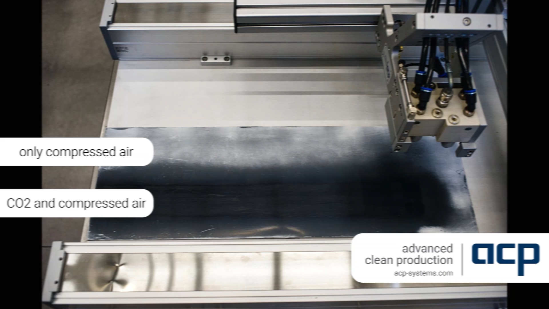 Comparison quattroClean vs. compressed air - acp systems AG